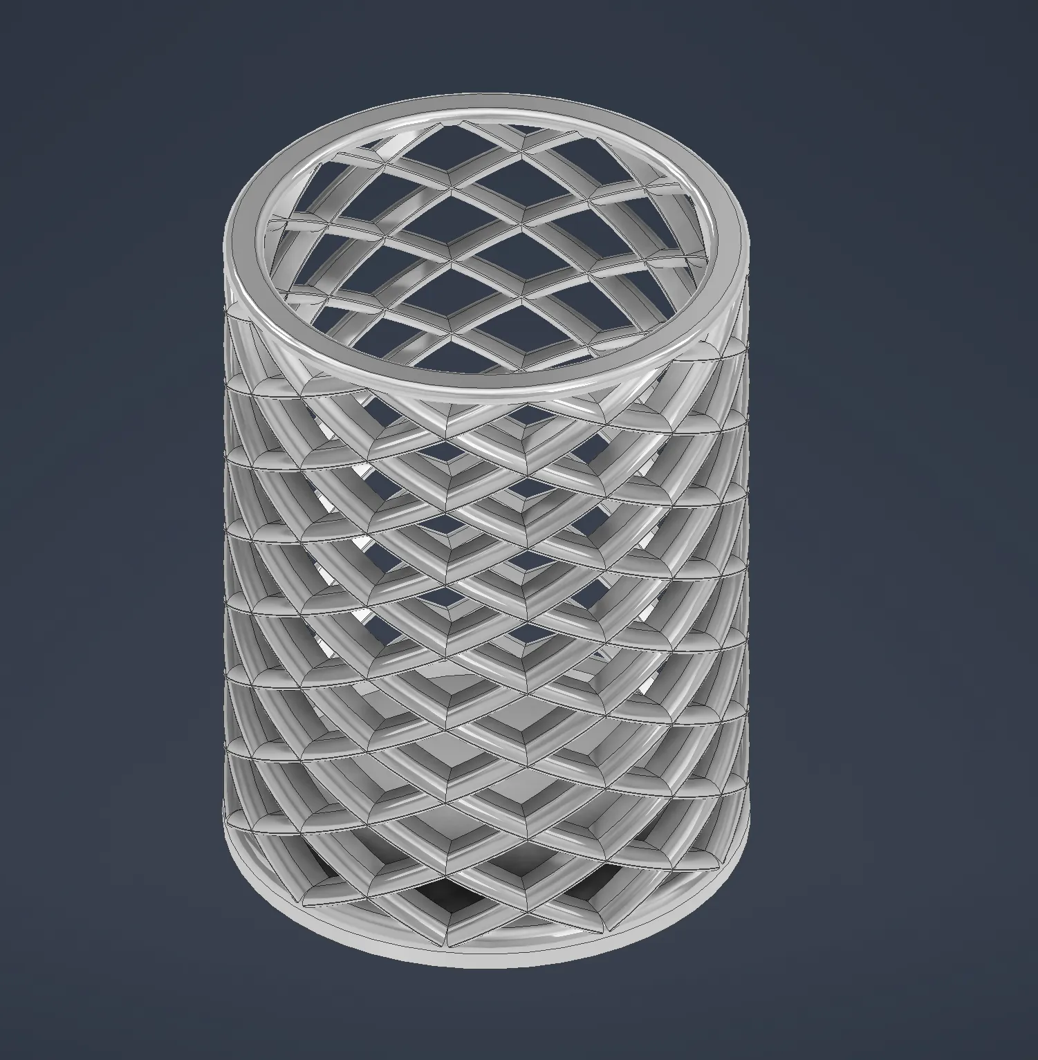 3D Printer Files | 3MF File | Spiral Pen Holder with Top Brim ...