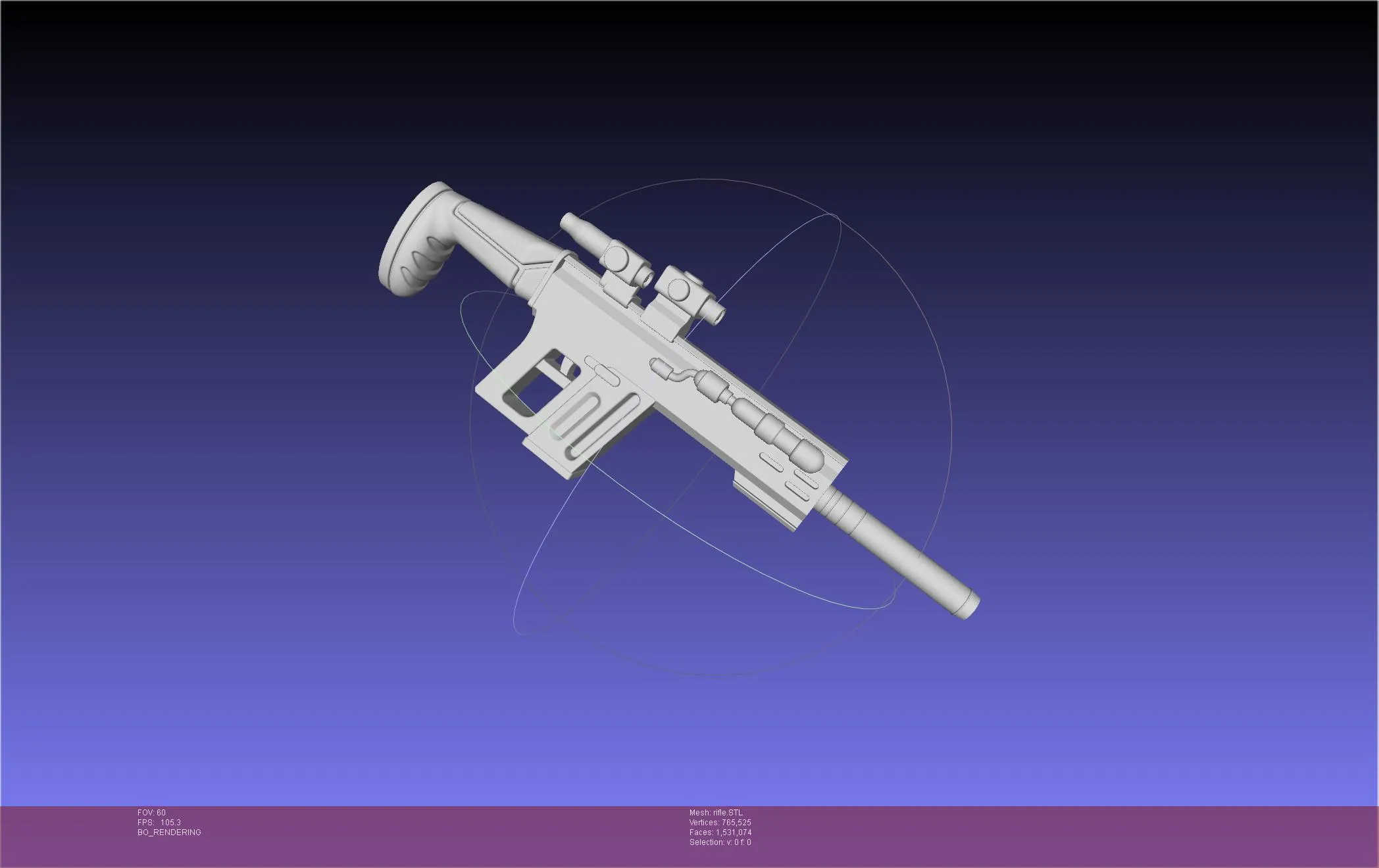 Vehicles & MachinerySTL 다운로드 -Kaiju No 8 Rifle - Julian Danzer