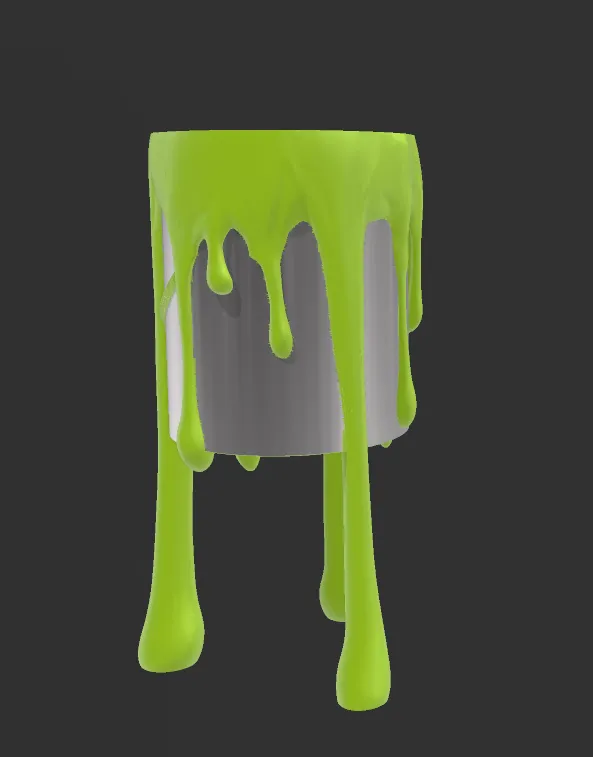 Home Decorations & Ornaments STL Download - Dripping Paint can ...