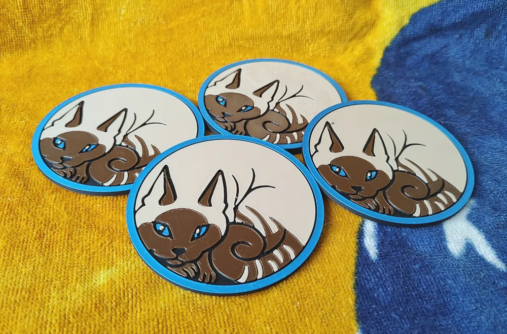 Cat Coaster | 3D models download | Creality Cloud