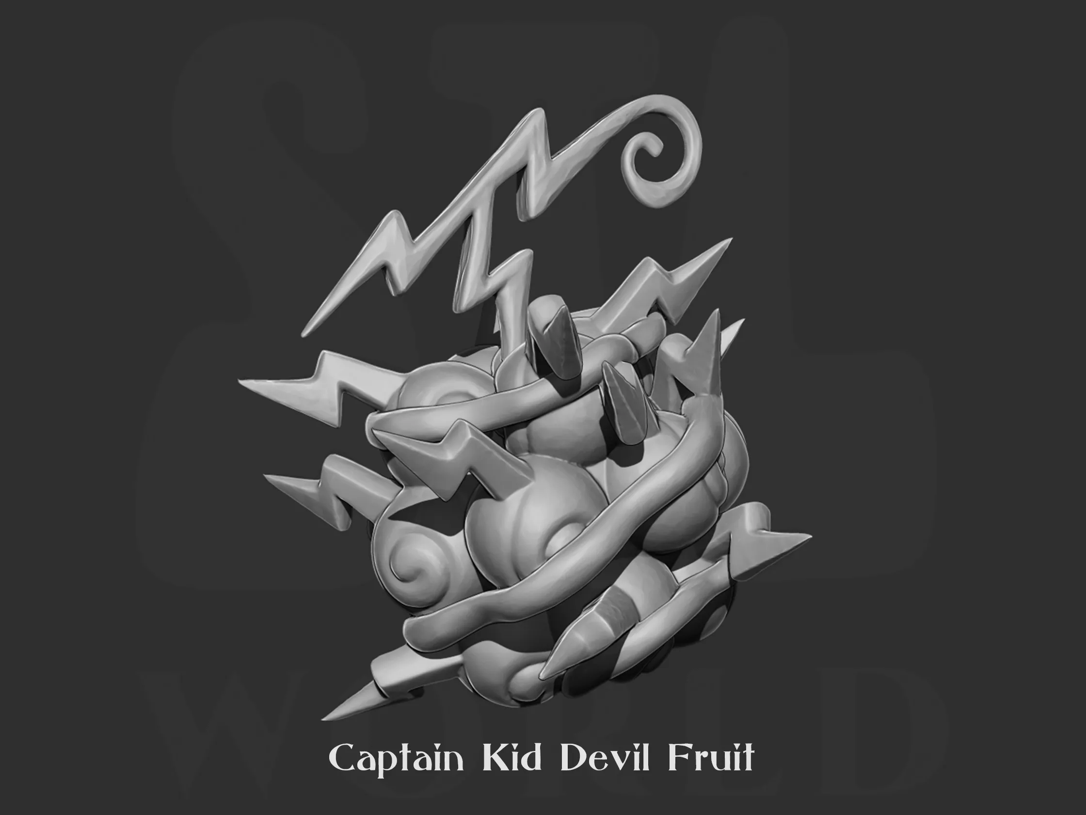 Sculptures & Artworks STL Download - Captain Kid Devil Fruit - 3D Print ...