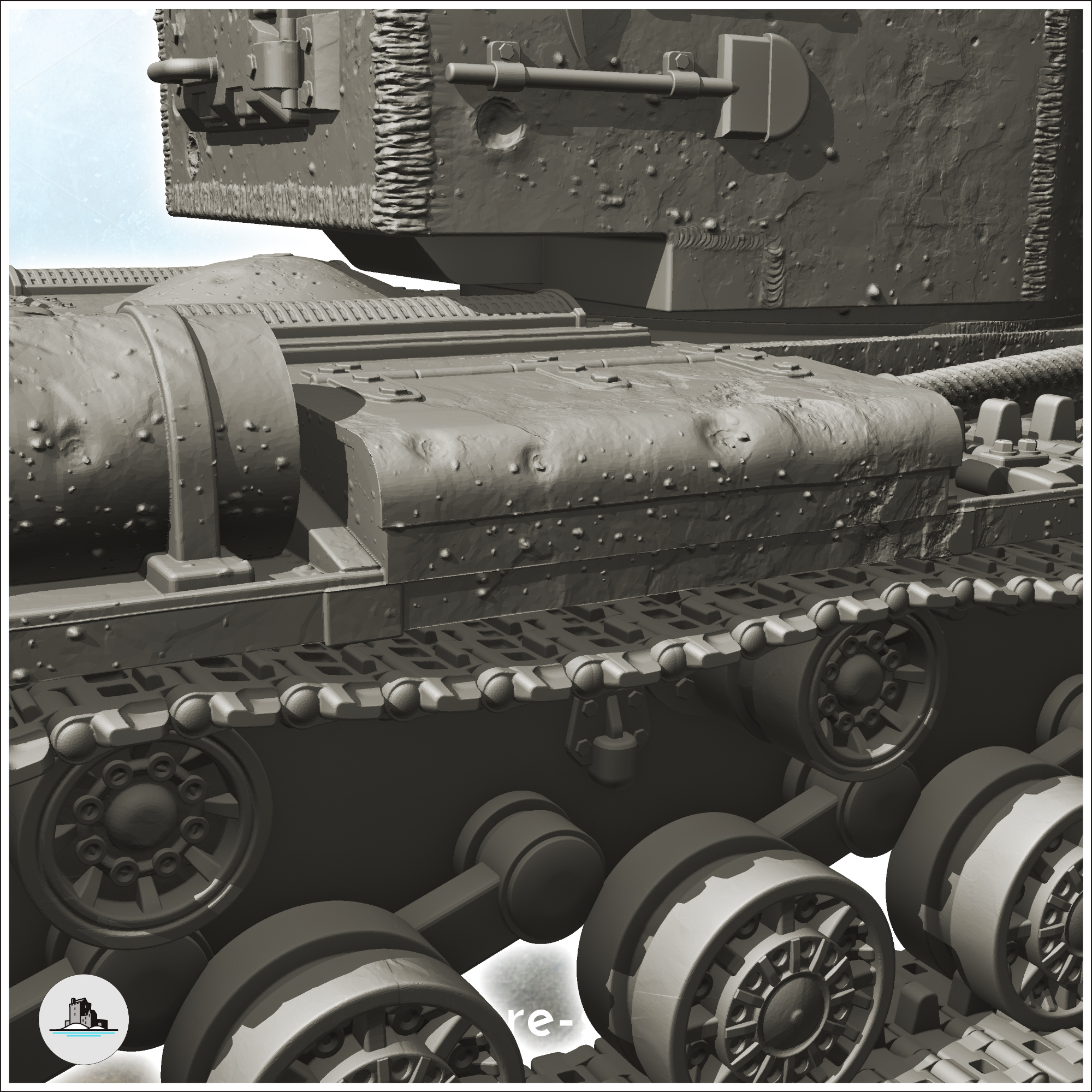 KV-2 heavy tank - Russia USSR WW2 Flames of War Bolt Action | 3D models ...