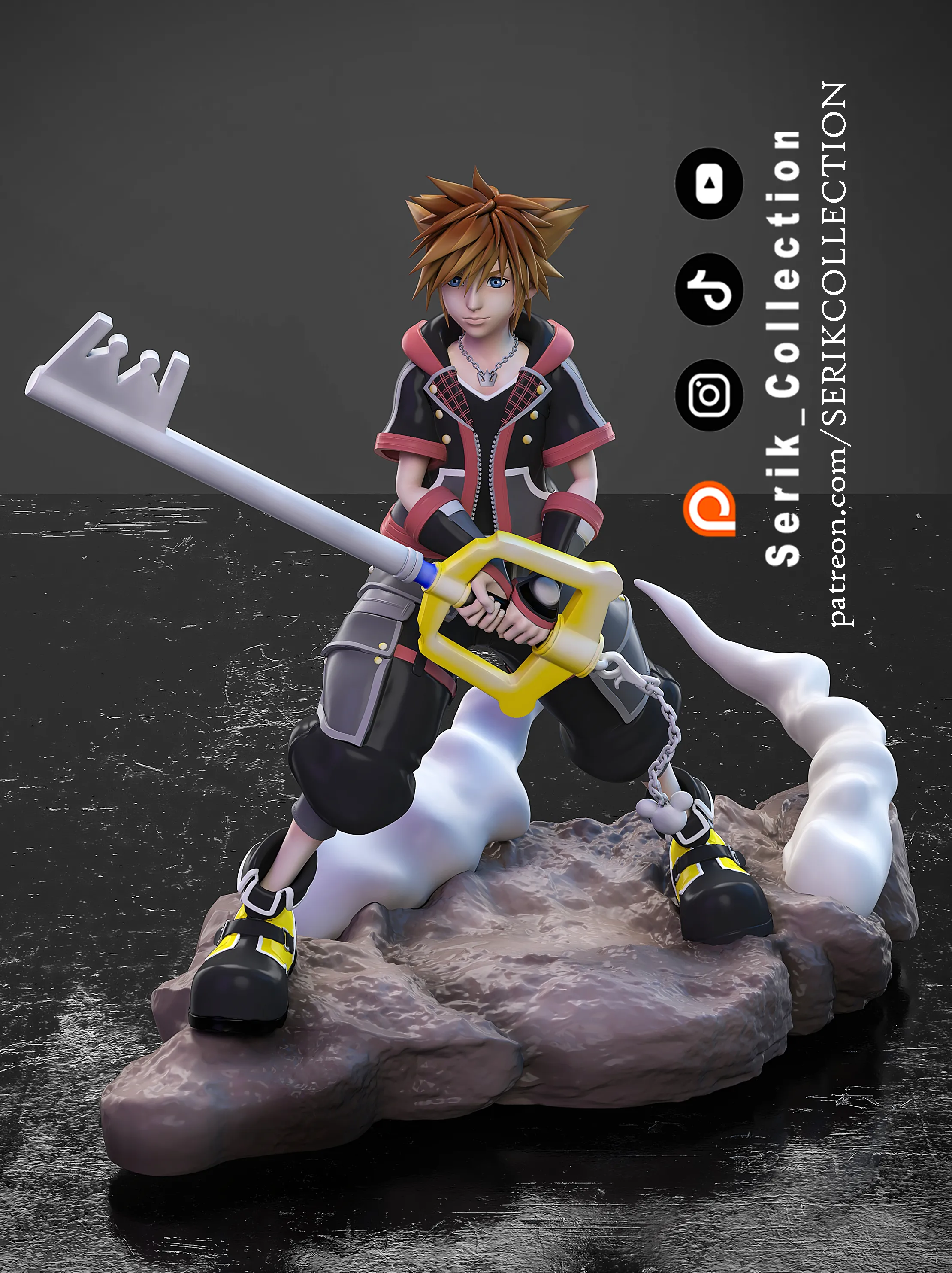 Characters & Creatures STL Download - SORA - KINGDOM HEARTSby Serik ...