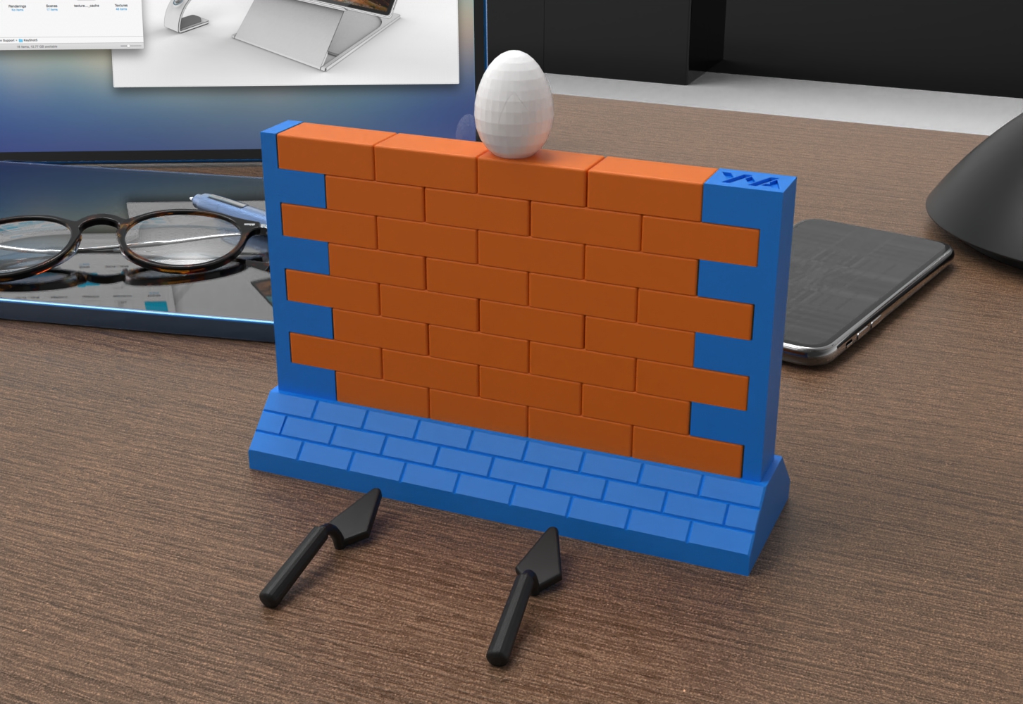 WALL GAME - PUSH THE BRICK GAME (BOARDGAME) | 3D models download ...