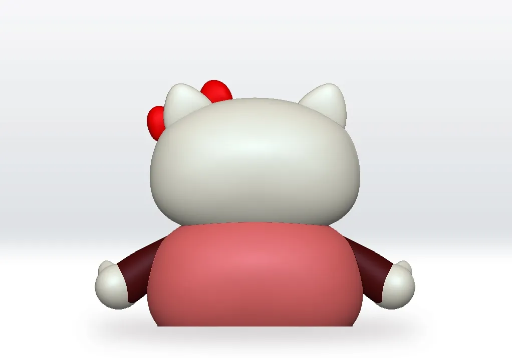 Characters & Creatures STL Download - SCARY HELLO KITTY STL 3D Model ...