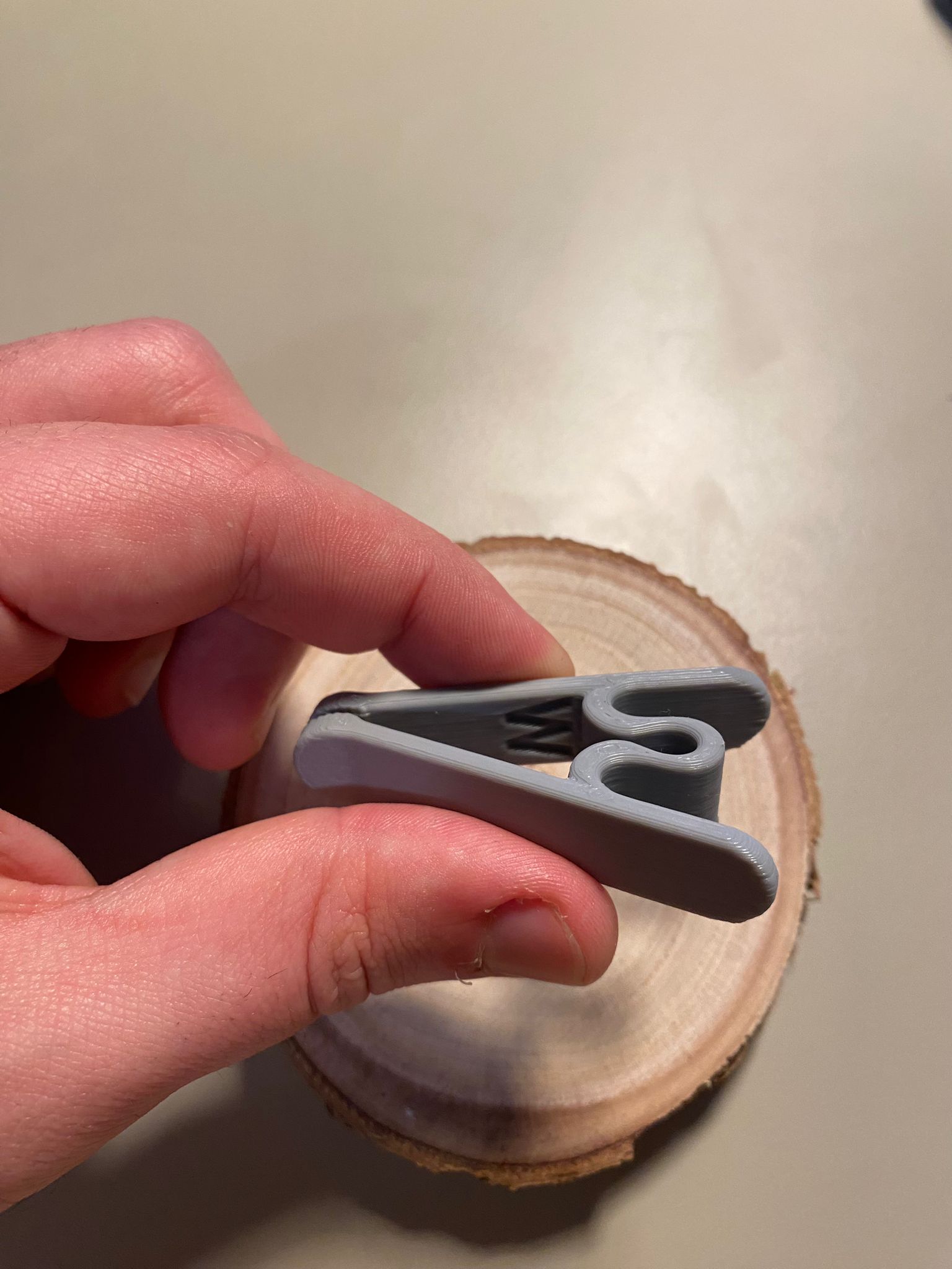 Ingenious hook design is well built for hooking thicker objects because ...