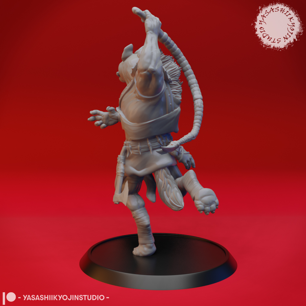 Gnoll - Tabletop Miniature (Pre-Supported STL) | 3D models download ...
