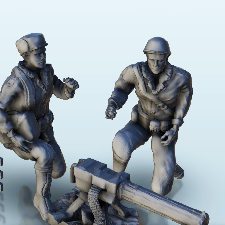 Russian WW2 infantry section - terrain scenery USSR mini | 3D models ...