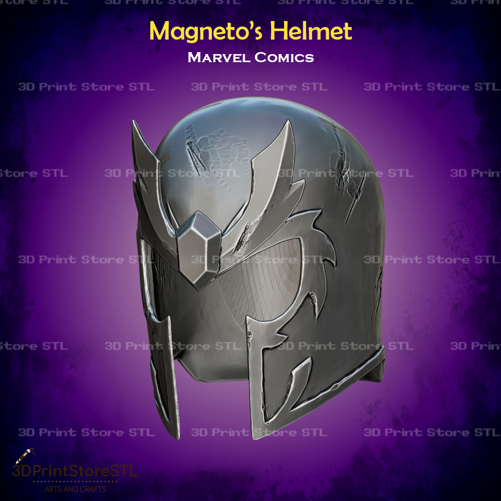 Magneto Helmet Cosplay Marvel Comics - STL File | 3D models download ...