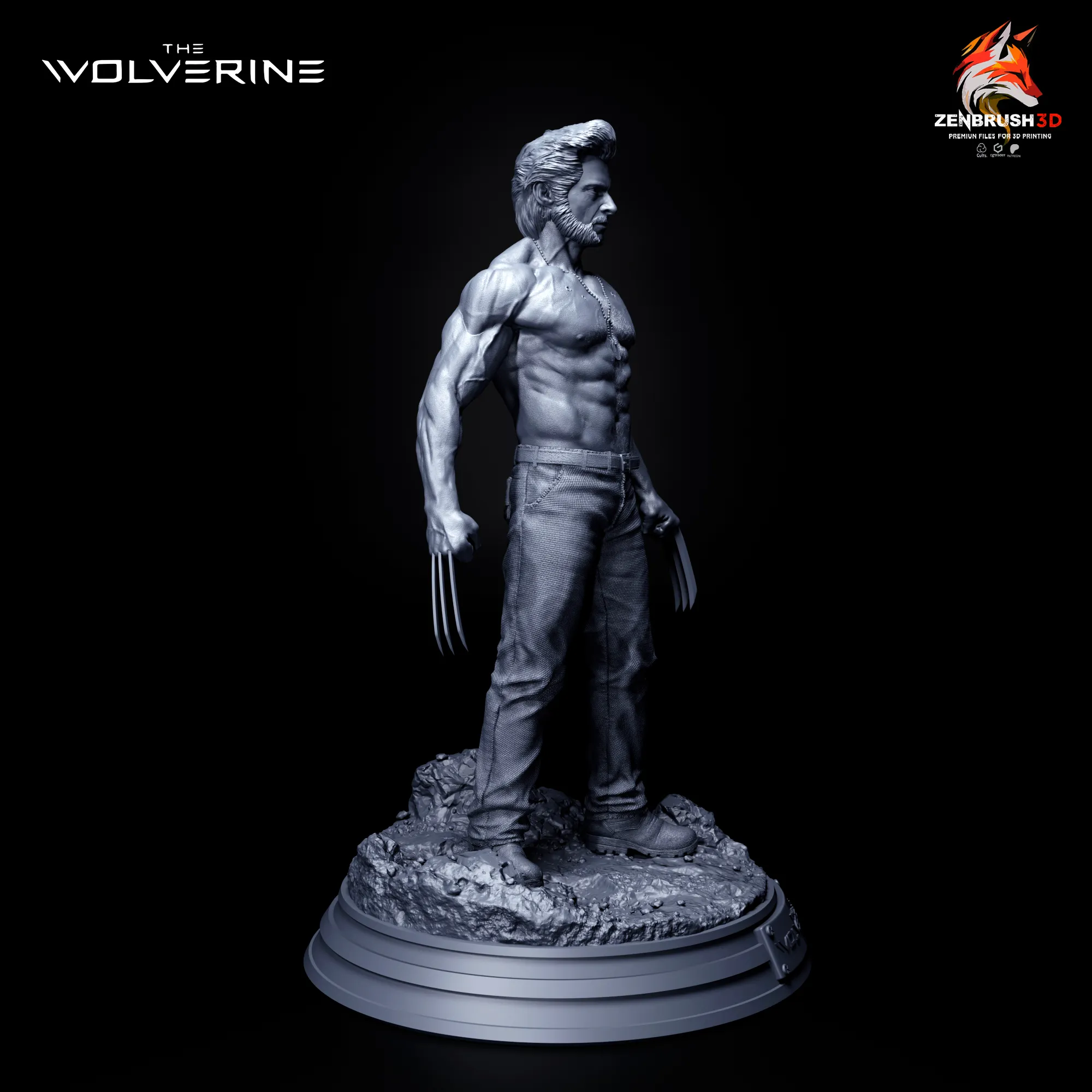 Characters & Creatures STL Download - WOLVERINE - HUGH JACKMAN - X ...