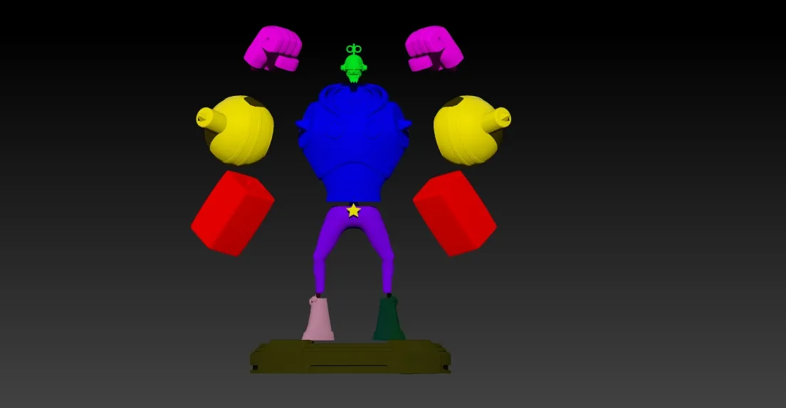 Characters & Creatures STL Download - FRANKY EGGHEAD - ONE PIECE ...