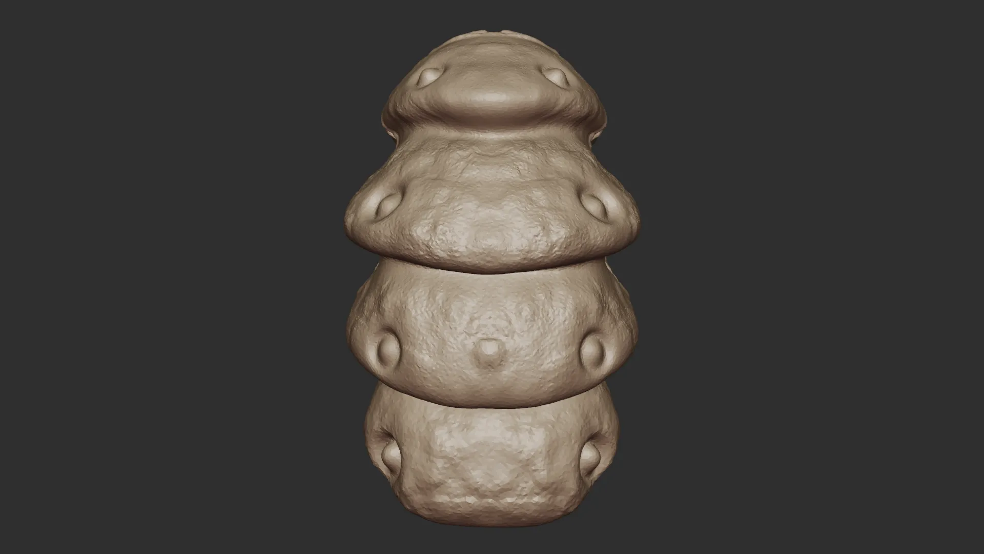Characters & Creatures STL Download - Rock Worm Head 3D model ...