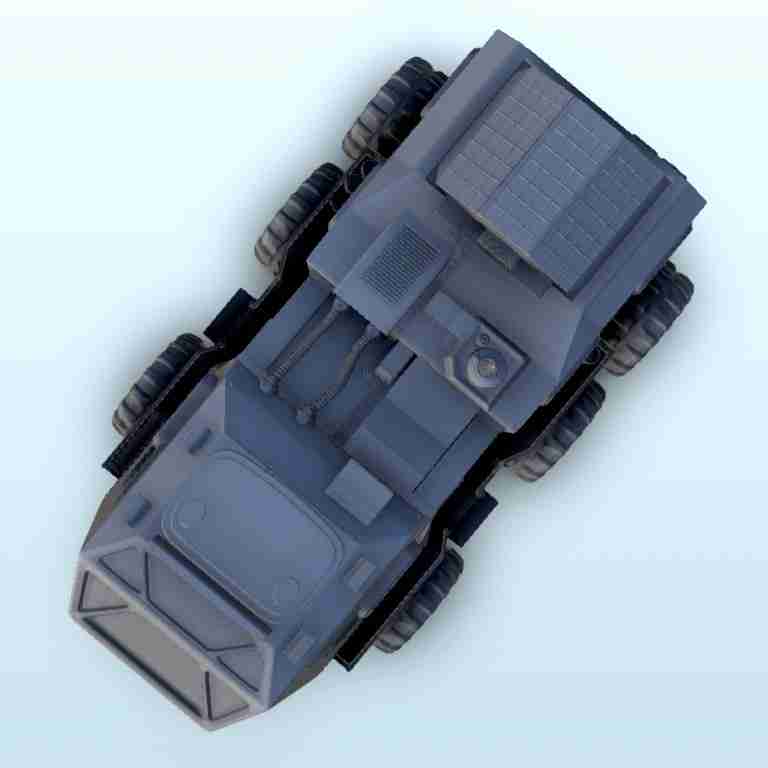 All-terrain SF vehicle on wheels 13 - sci-fi science fiction | 3D ...