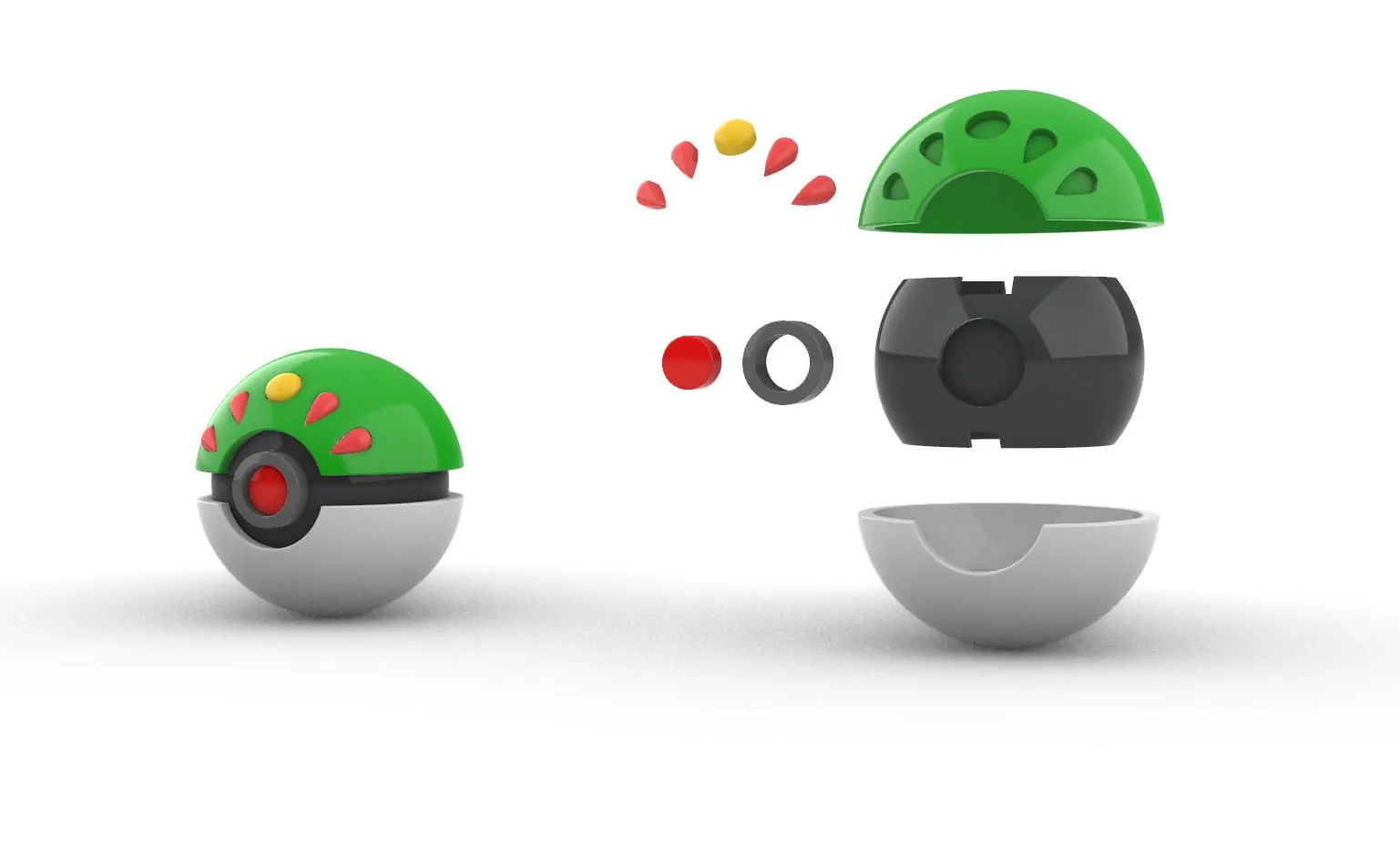 Toys & Games STL Download - Pokeball Friend Ballby Pokeball Empire