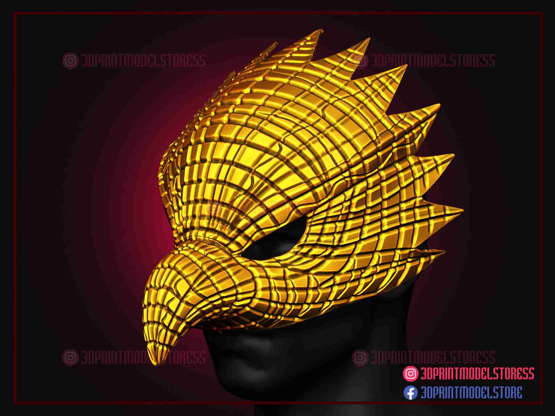Squid Game Mask - Eagle Vip Mask for Cosplay Halloween | 3D models ...