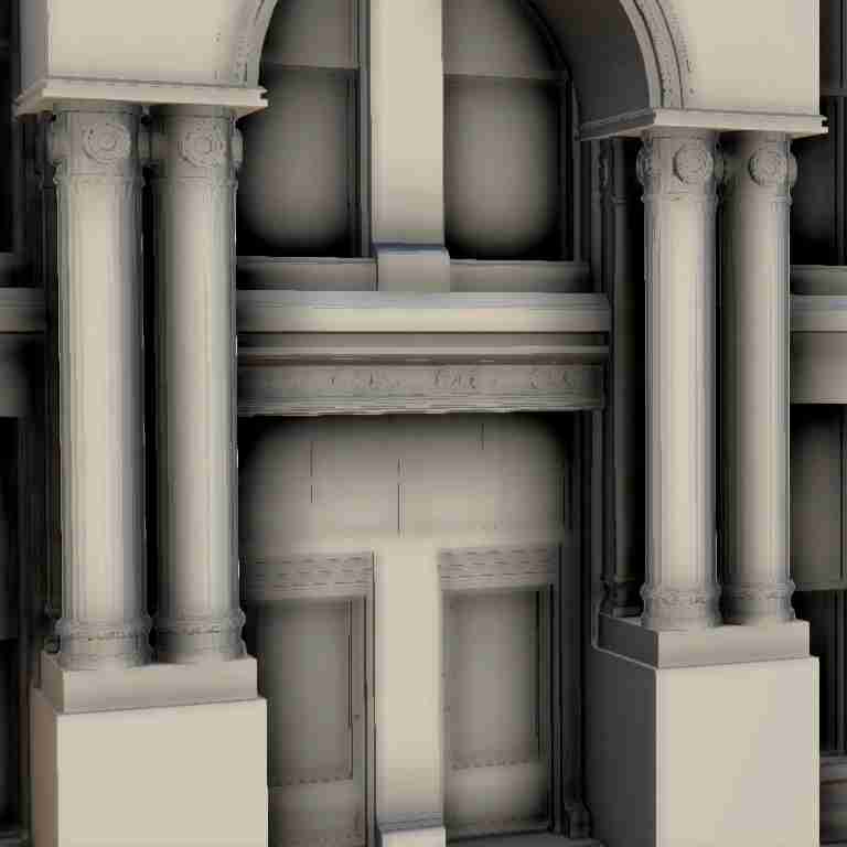 Retro building 6 - scenery warhammer miniatures ww2 tabletop | 3D ...