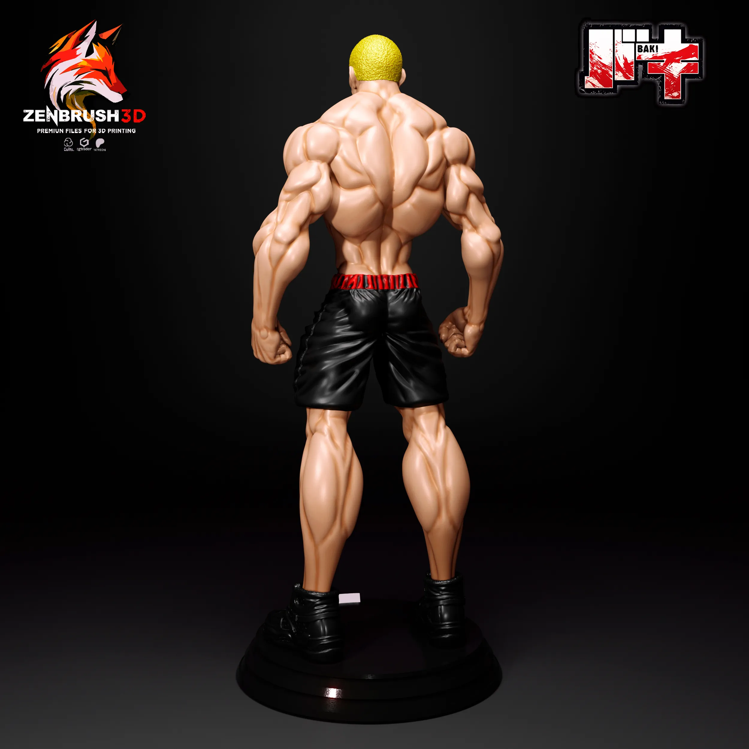 Characters & Creatures STL Download - Jack Hanma - Baki 3D printingby ...