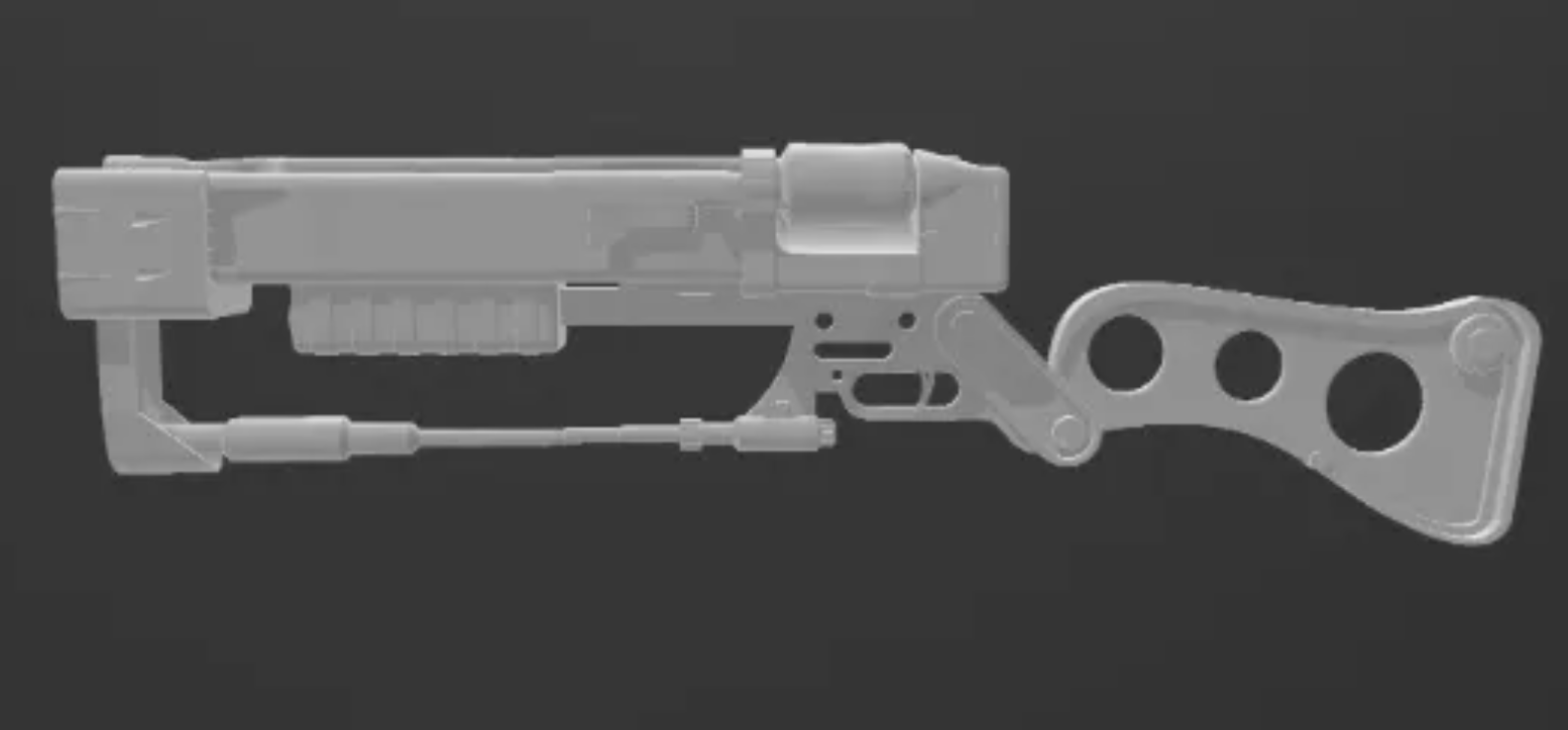 FALLOUT Weapon Set AER9 Laser Rifle | 3D models download | Creality Cloud