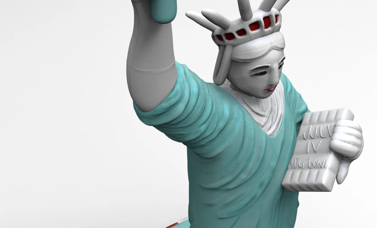 Sculptures & Artworks STL Download - statue of liberty (better call ...