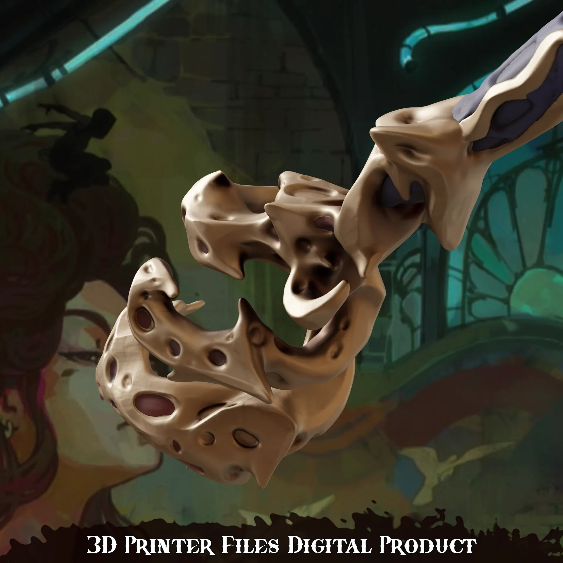 Cosplay STL Download - Viktor Staff Arcane Act 3by Krotek-inc