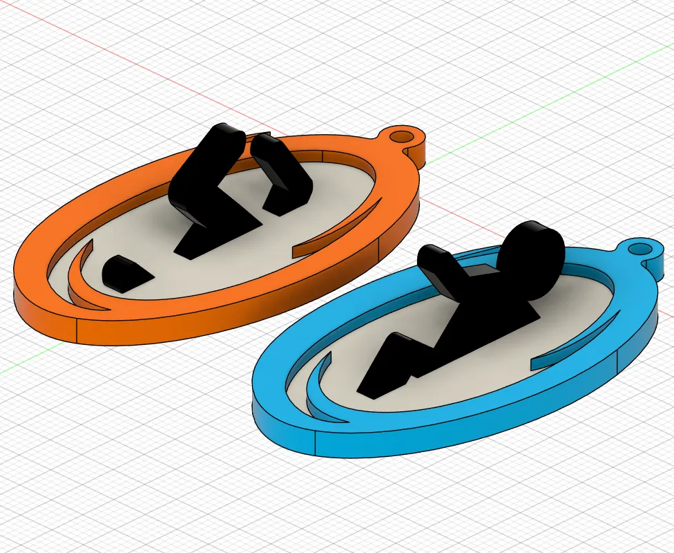 Portal Keychain Set - Modelo imprimible en 3D | 3D models download ...