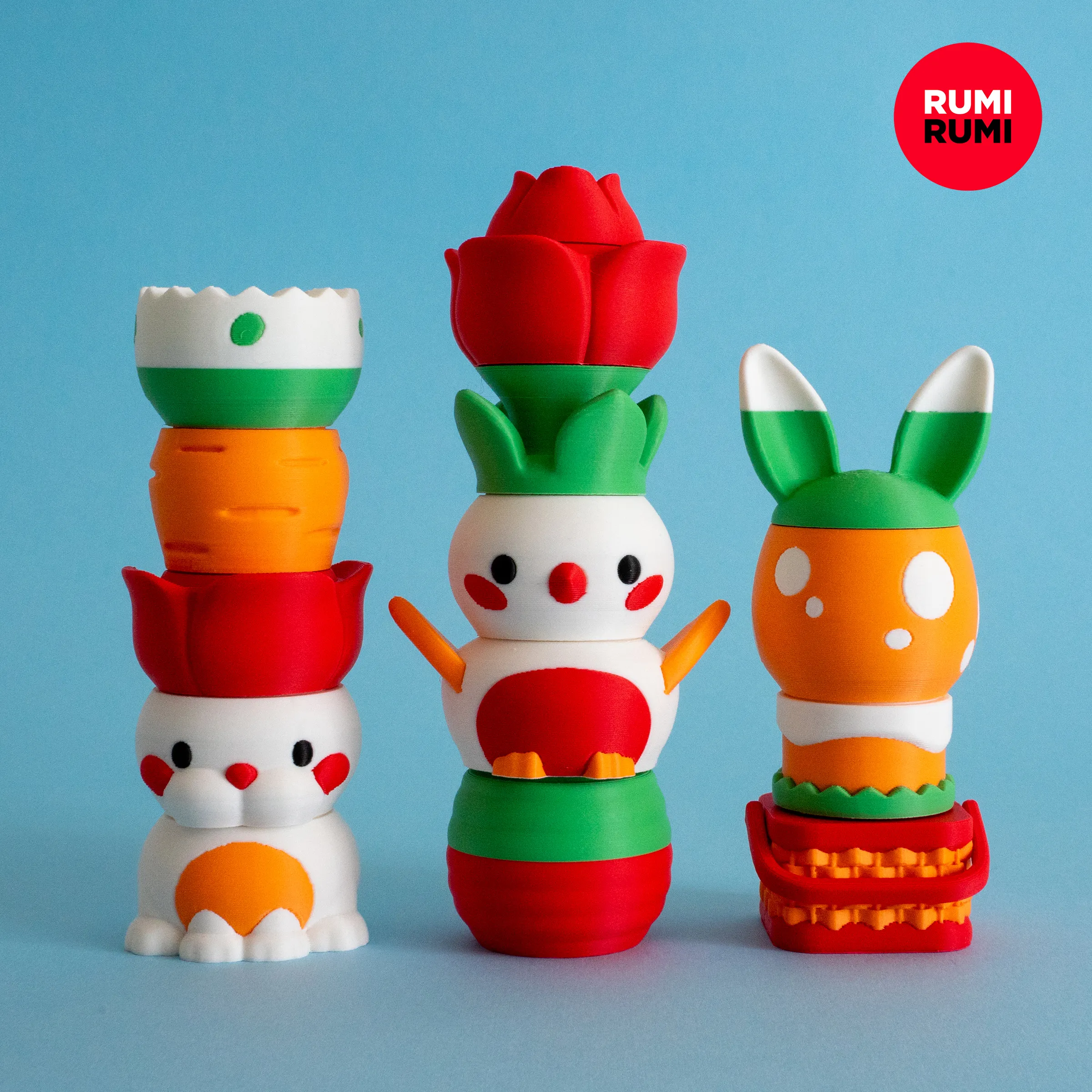 Construction Toys STL Download - Easter Stackable Rumi Blocks Toysby ...