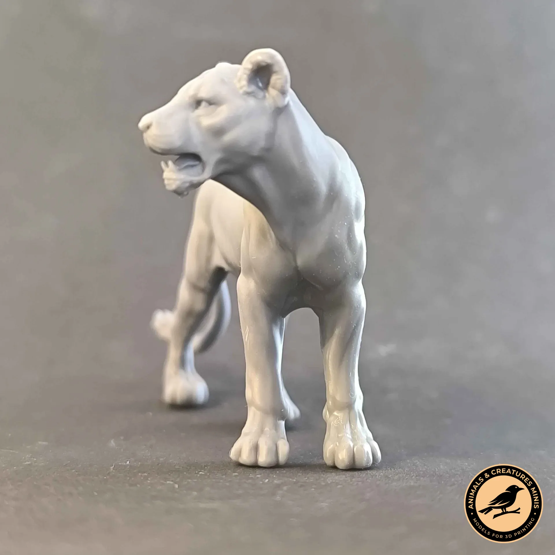 Characters & Creatures STL Download - Lionessby YellowDay