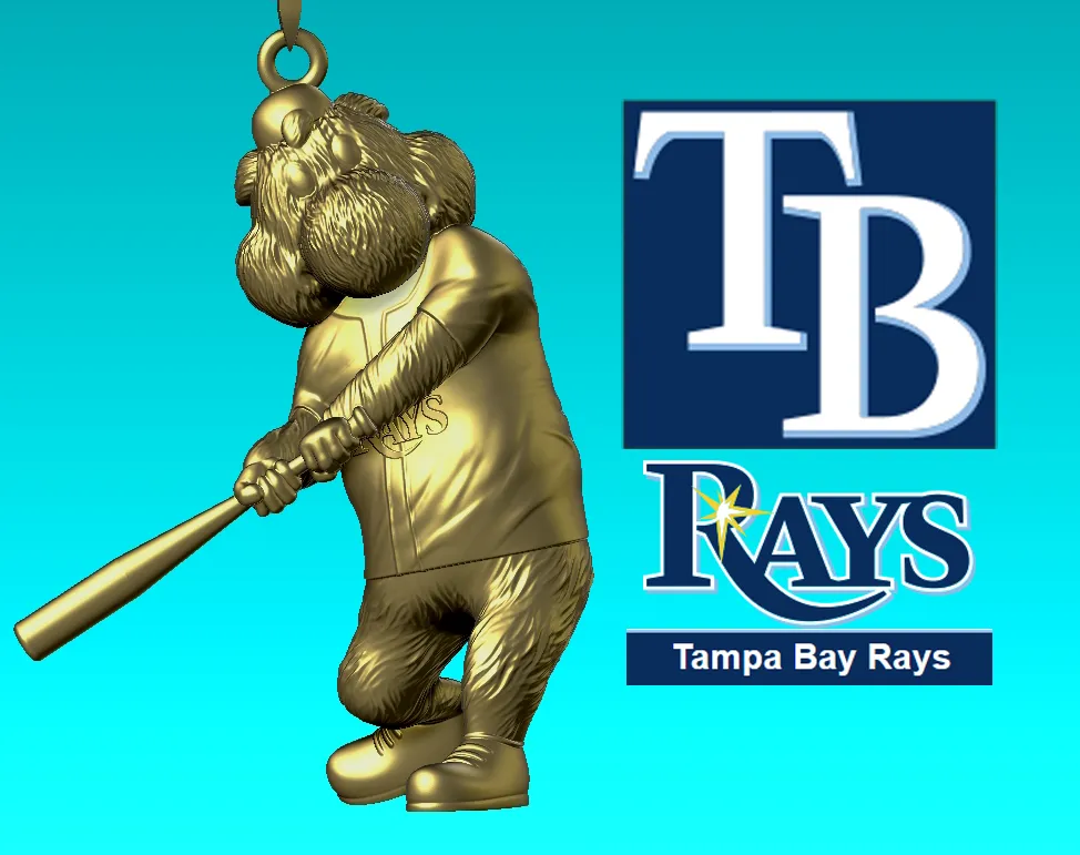Characters & Creatures STL Descarga - MLB - Necklaces TAMPA BAY RAYS ...
