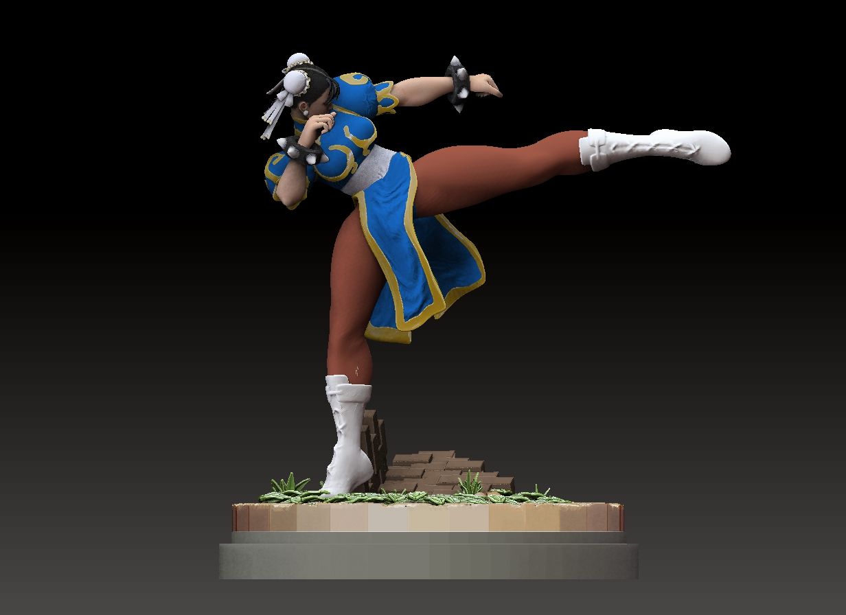 Chun-Li from Street fighter | 3D models download | Creality Cloud