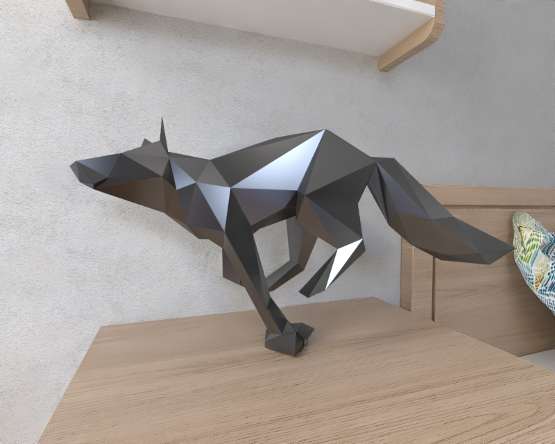 Red Fox Lowpoly Low poly | 3D models download | Creality Cloud