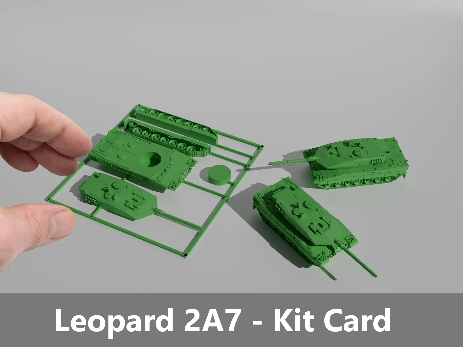 3D Printer Files | 3MF File | Leopard 2A7 - Kitcard | Creality Cloud