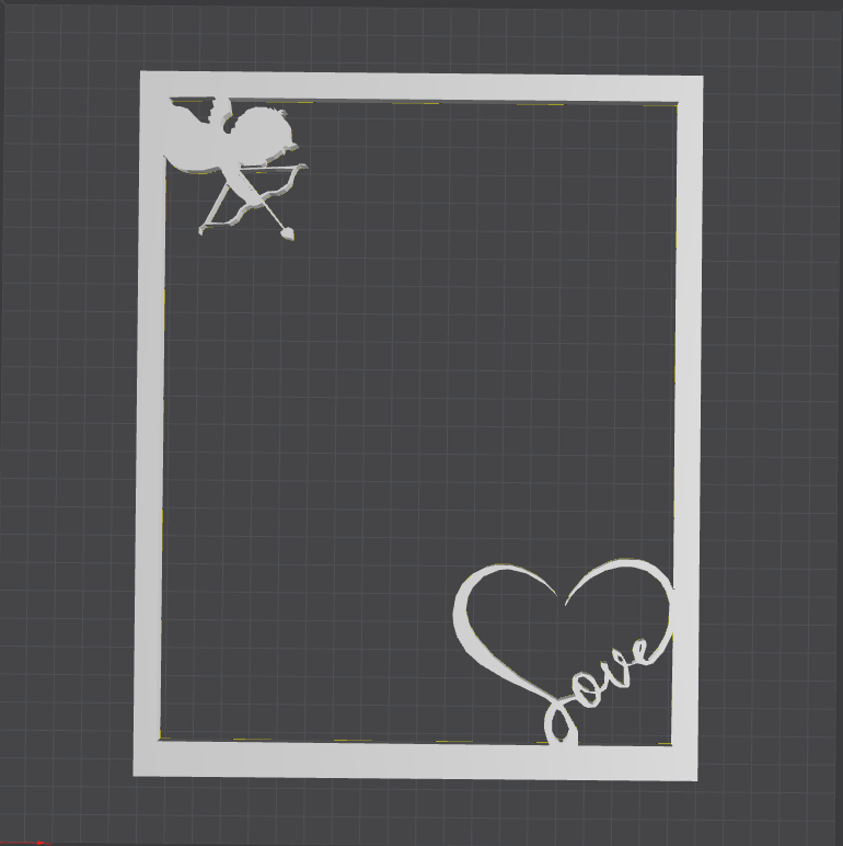 Valentine's Cupid/ Love frame | 3D modeller indir | Creality Bulutu