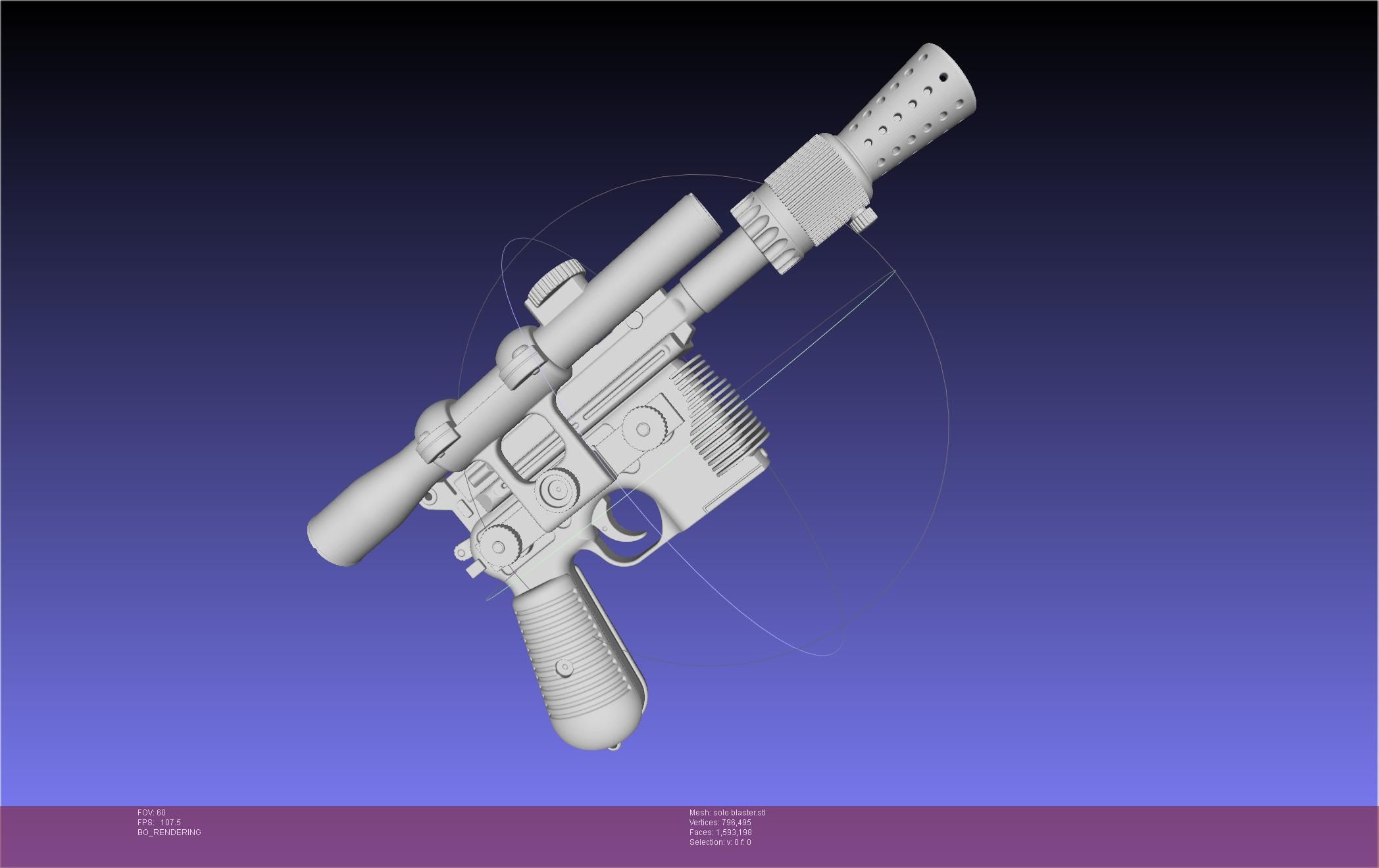 Star Wars Han Solo Blaster Basic Model | 3D models download | Creality ...