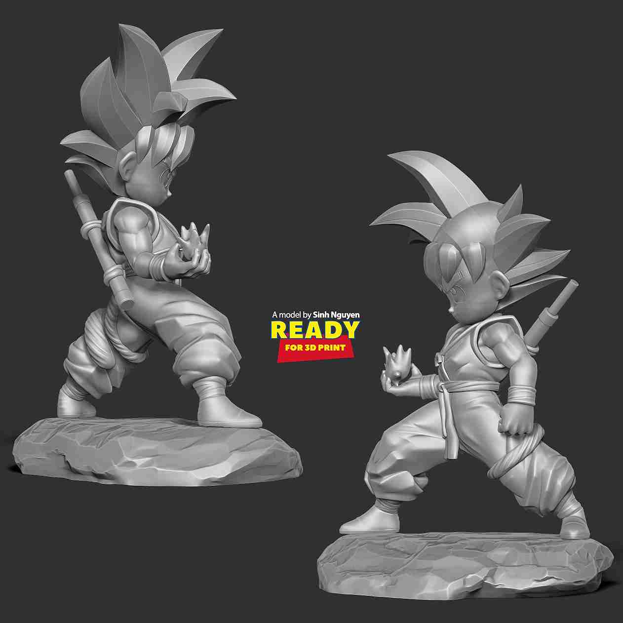 Young Son Goku - Ready to fight | 3D models download | Creality Cloud