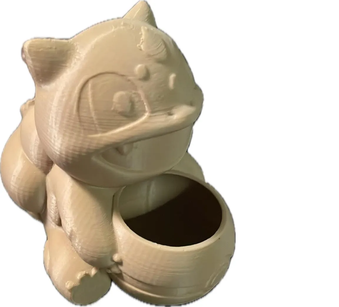 3D Printer Files | 3MF File | Bulbasur Holding Pokeball Planter ...