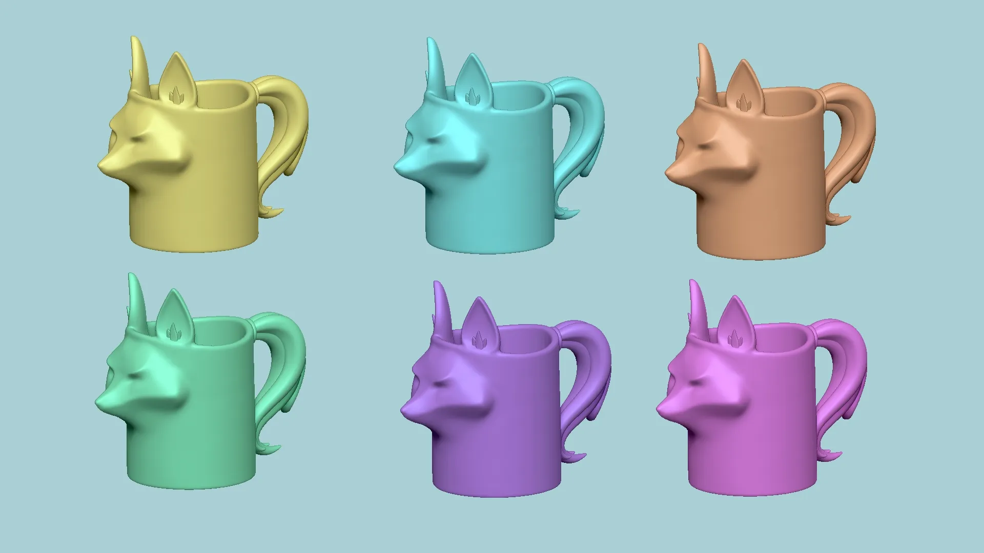Other STL Download - Fox Mug A03 - Furry Anime Animal Creative Cupby ...