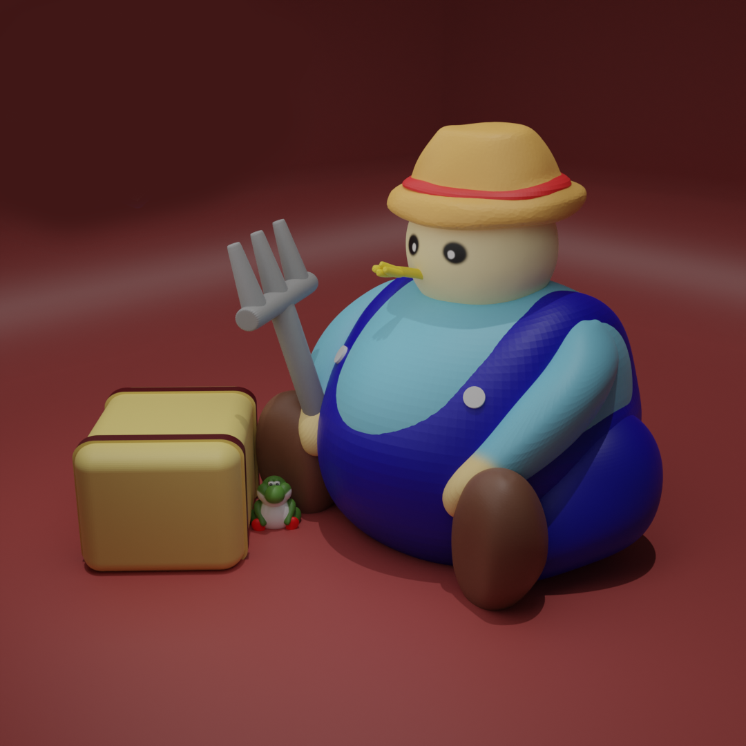 Farmer Chonk - MEME - CREALITY CLOUD EXCLUSIVE | 3D models download ...