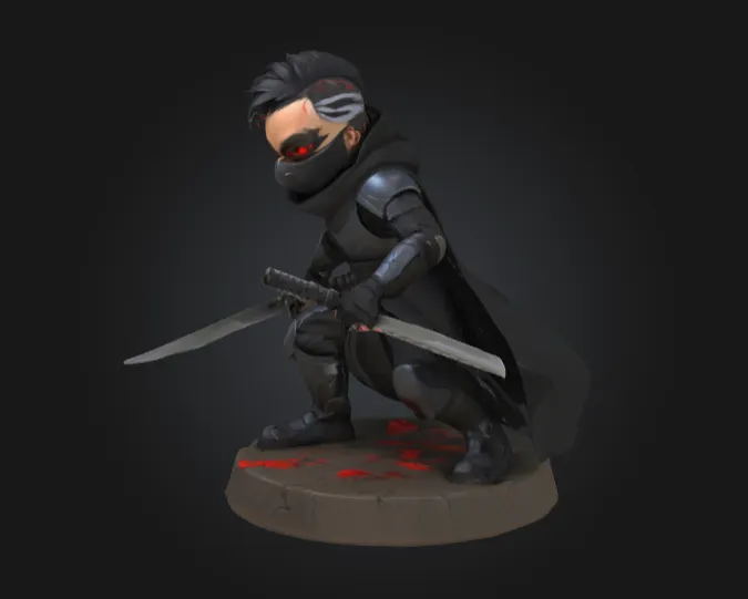 Characters & Creatures STL Download - Kaza- The Blade Echoby Xempiaaz