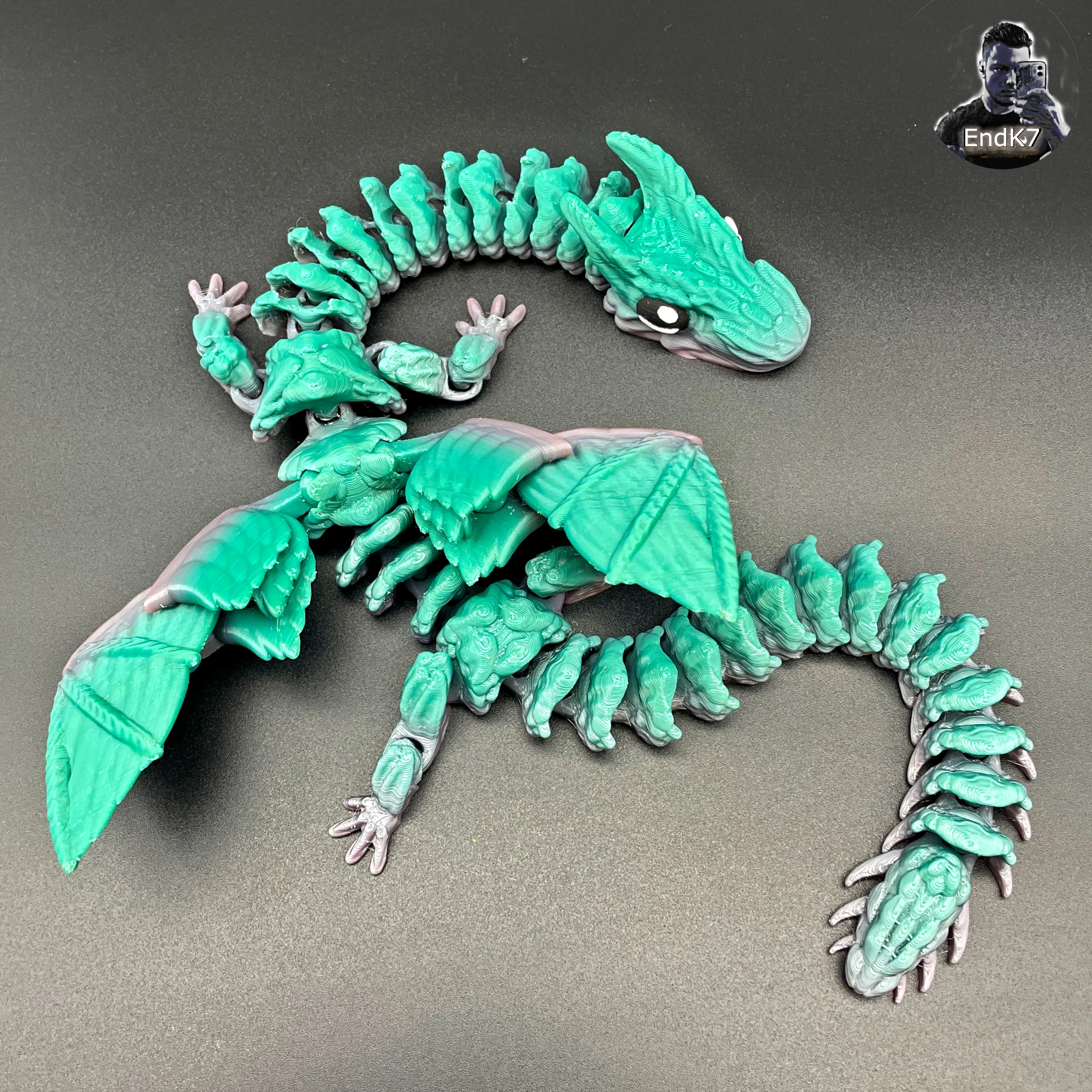Other STL Download - Big Gras Dragon - Winged - Articulated - Flexiby EndK7