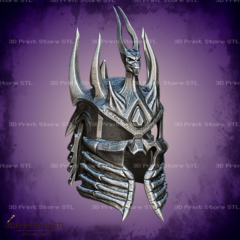 Lich King Helmet Cosplay World Of Warcraft - STL File | 3D models ...