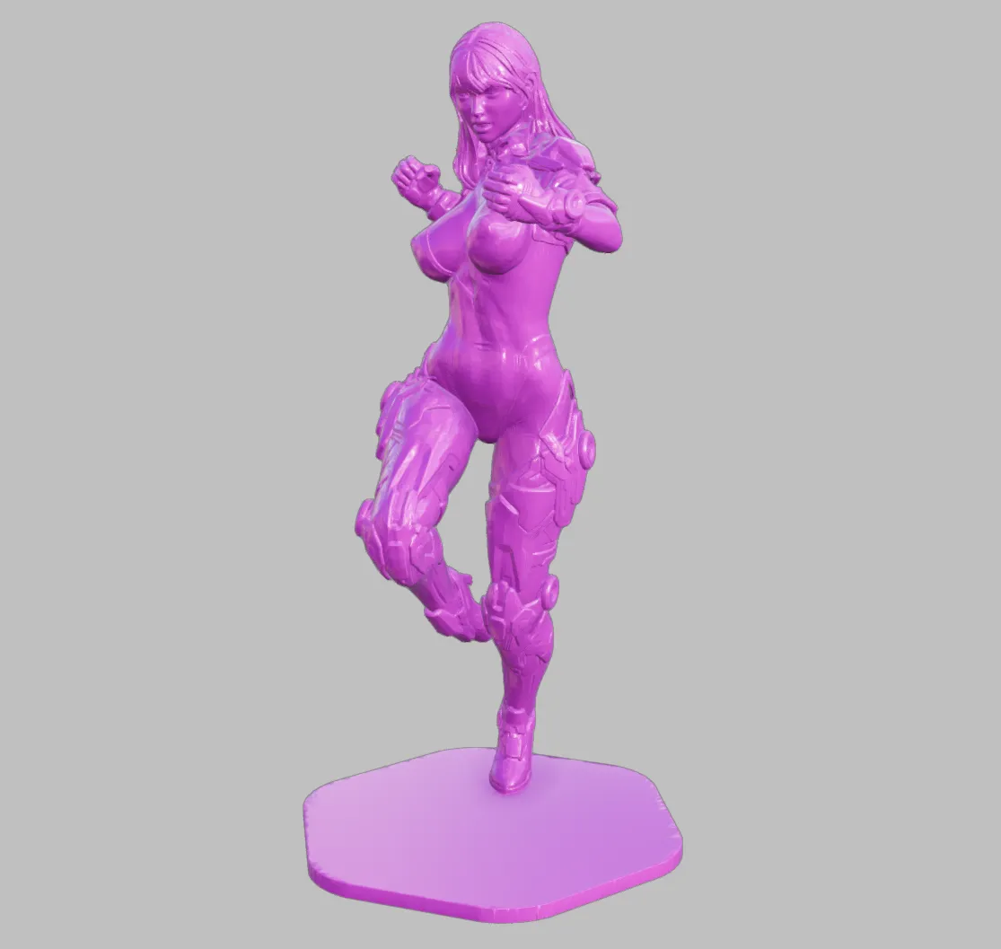 Characters & Creatures STL Download - Shi-fi Girlby Edna Lab