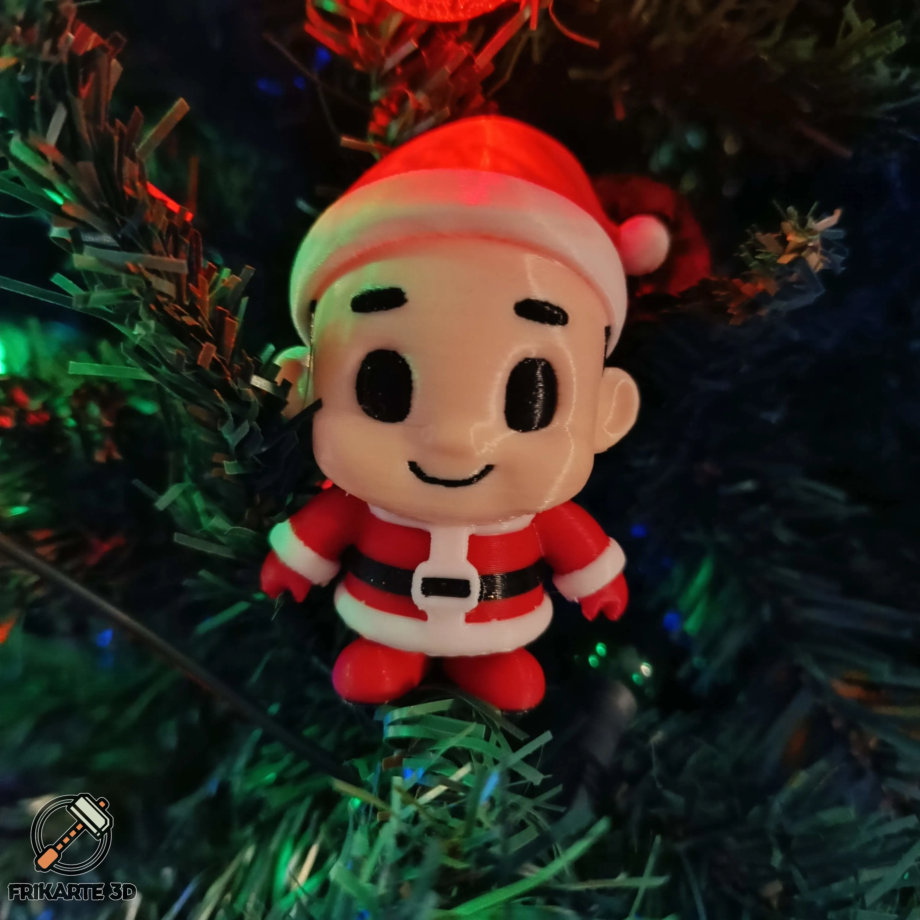 Santa Claus Kid - Multicolor 3D Printable Figure & Ornament | 3D models ...