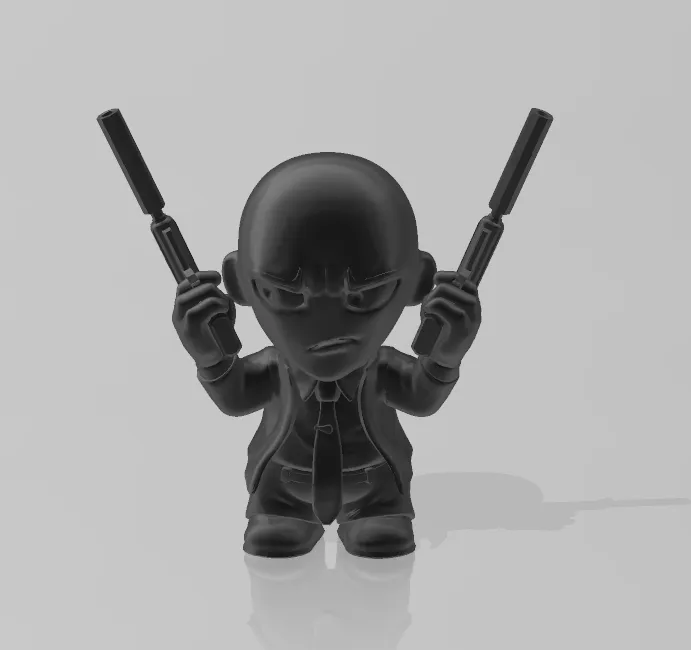 Characters & Creatures STL Download - Chibi HITMAN Full HDby Artemis Play