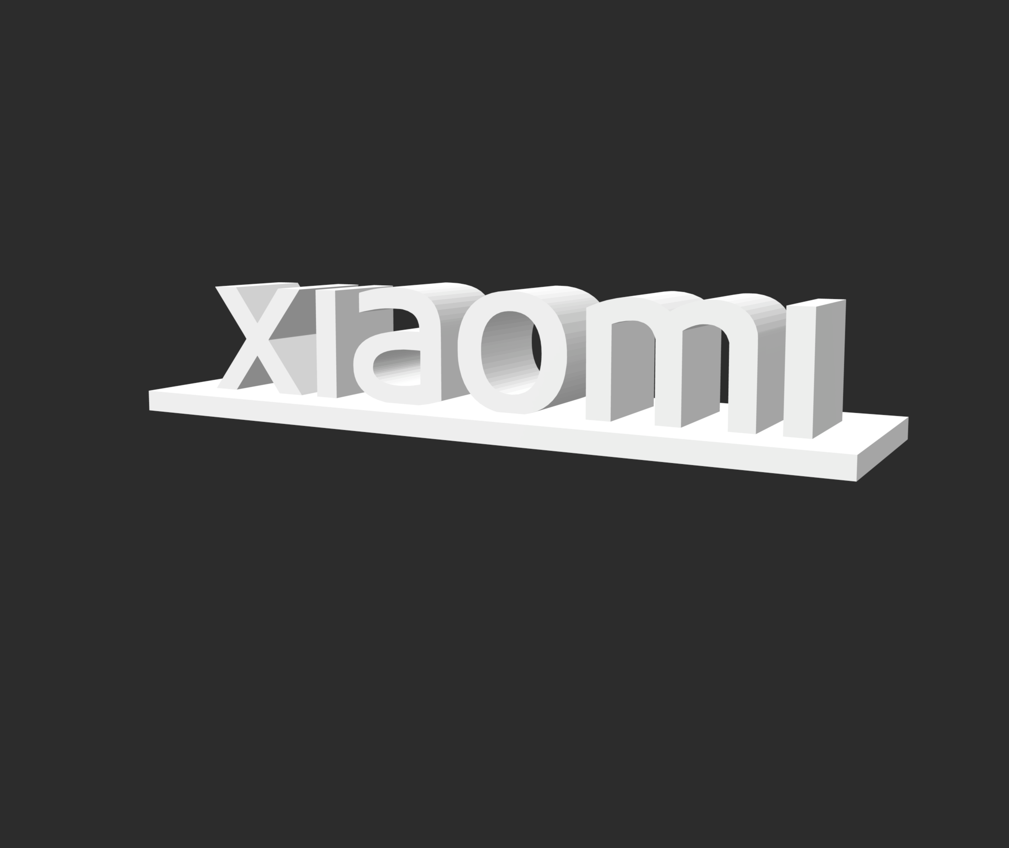 Xiaomi Logo | 3D models download | Creality Cloud