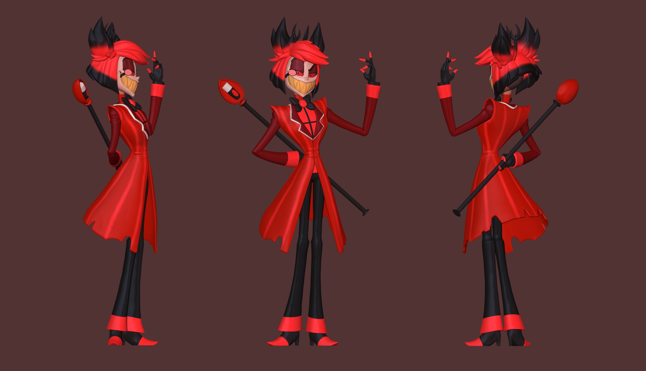 Hazbin Hotel Alastor 3d Model
