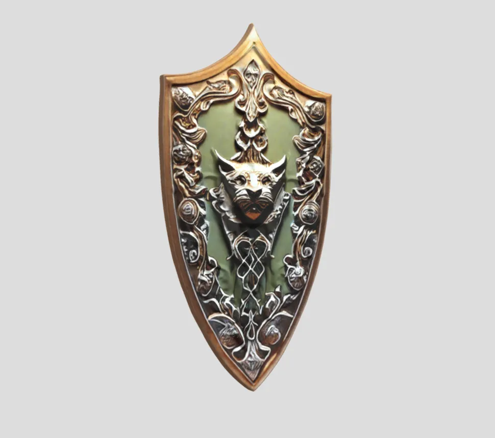 Characters & Creatures STL Download - Wolf Shieldby neagww