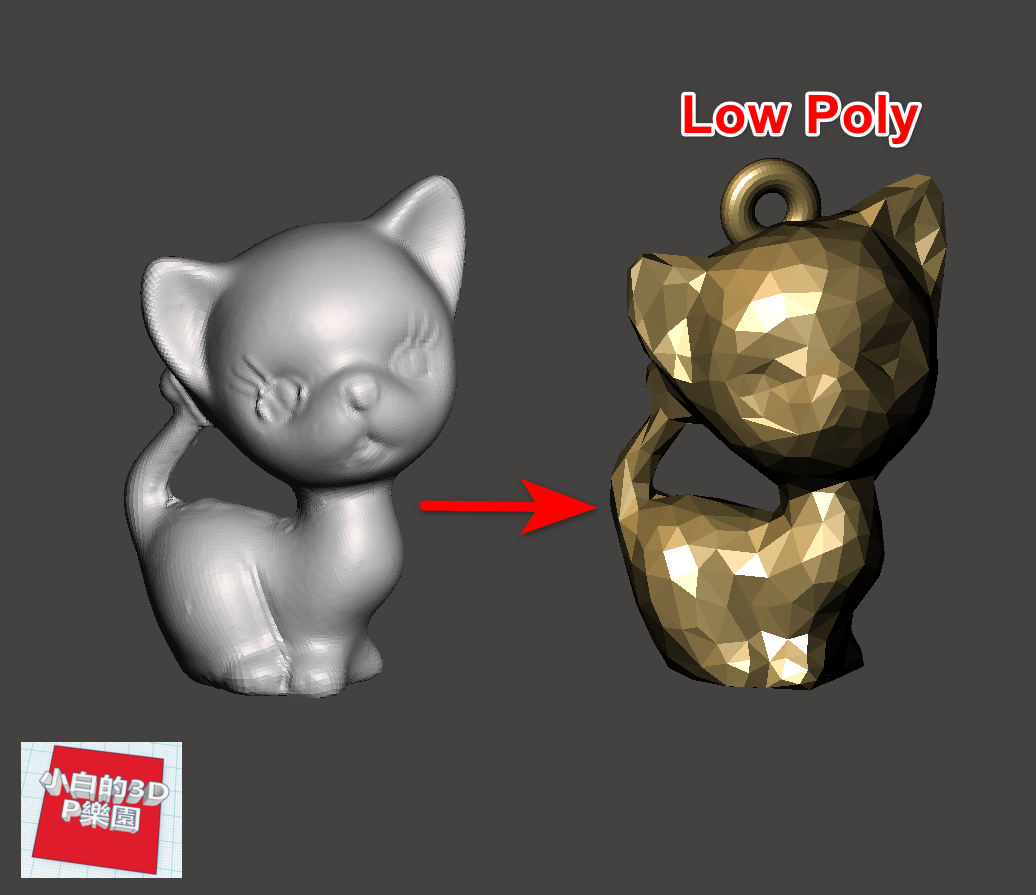 Low-Poly 3D Model - Cat 低面數- 貓 | 3D models download | Creality Cloud