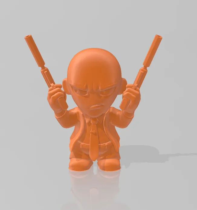 Characters & Creatures STL Download - Chibi HITMAN Full HDby Artemis Play