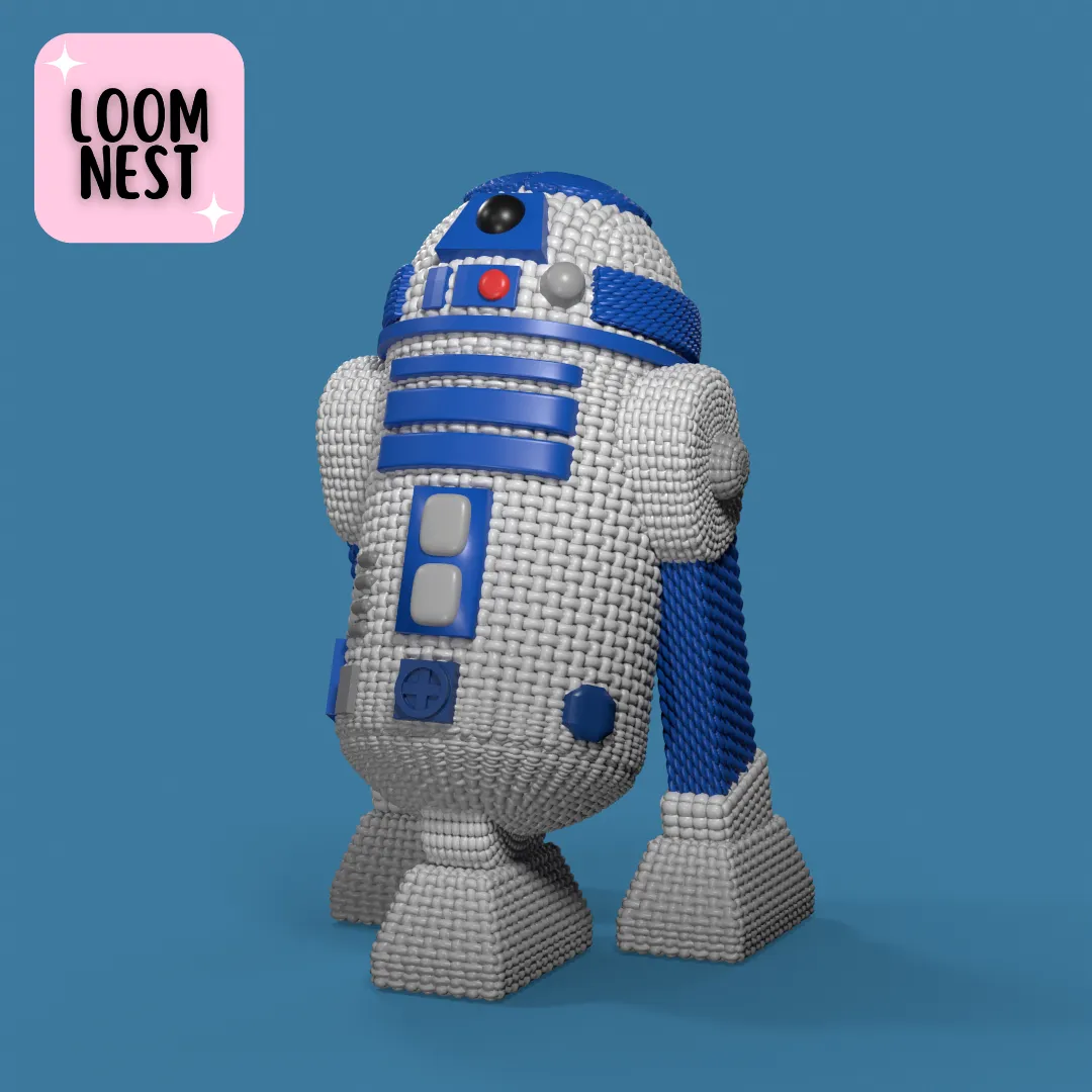 Characters & Creatures STL Download - R2-D2 KNITTED - CROCHET - 3MF ...