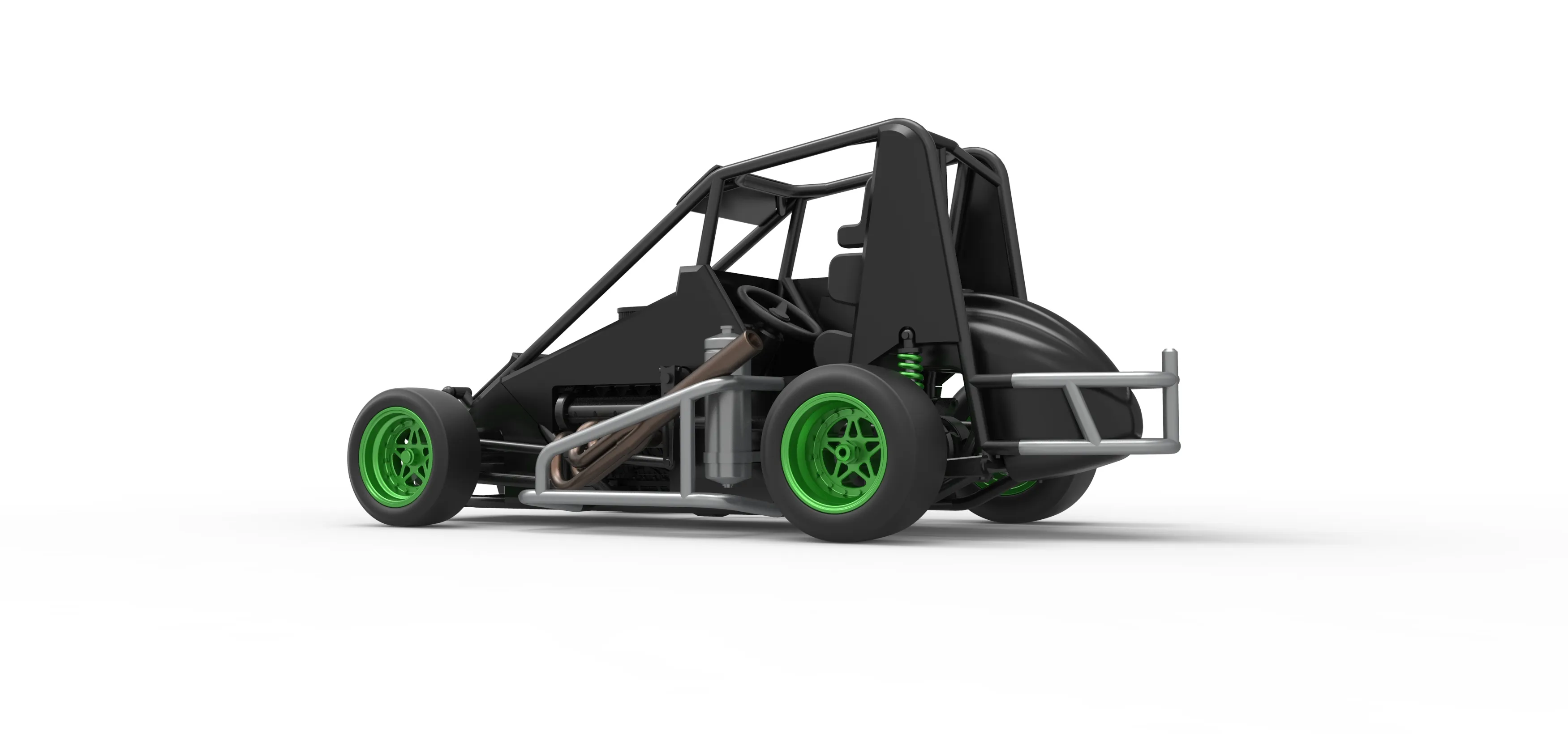 Vehicles & Machinery STL Download - Pavement Midget car Scale 1:25by ...